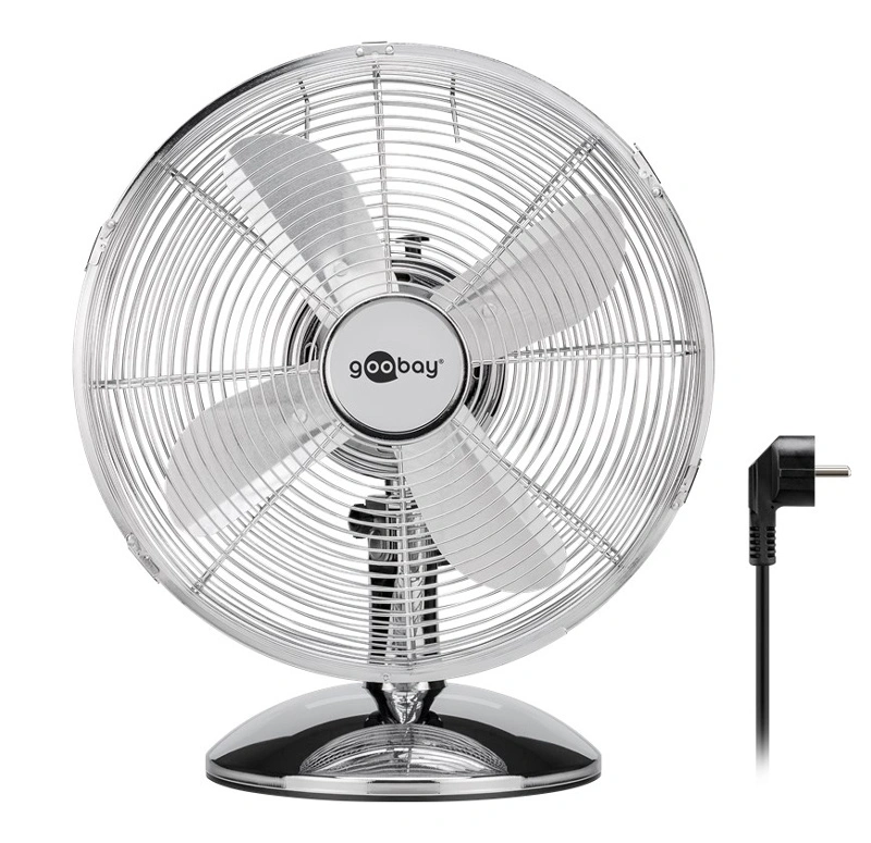 Ανεμιστήρας Επιτραπέζιος Περιστρεφόμενος GOOBAY 12″ 40W Ασημί ...